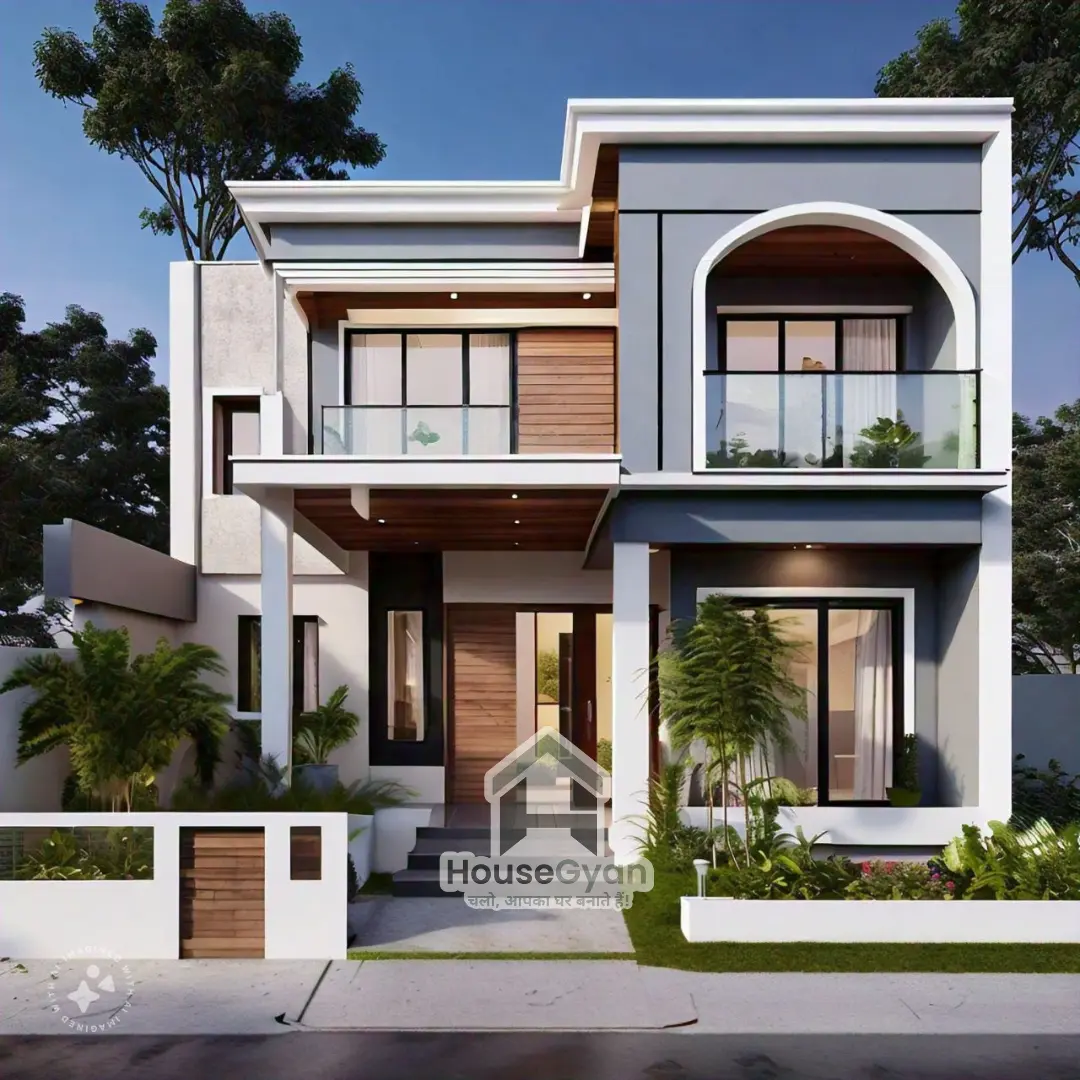 Front Elevation Designs for Small Houses Double Floor