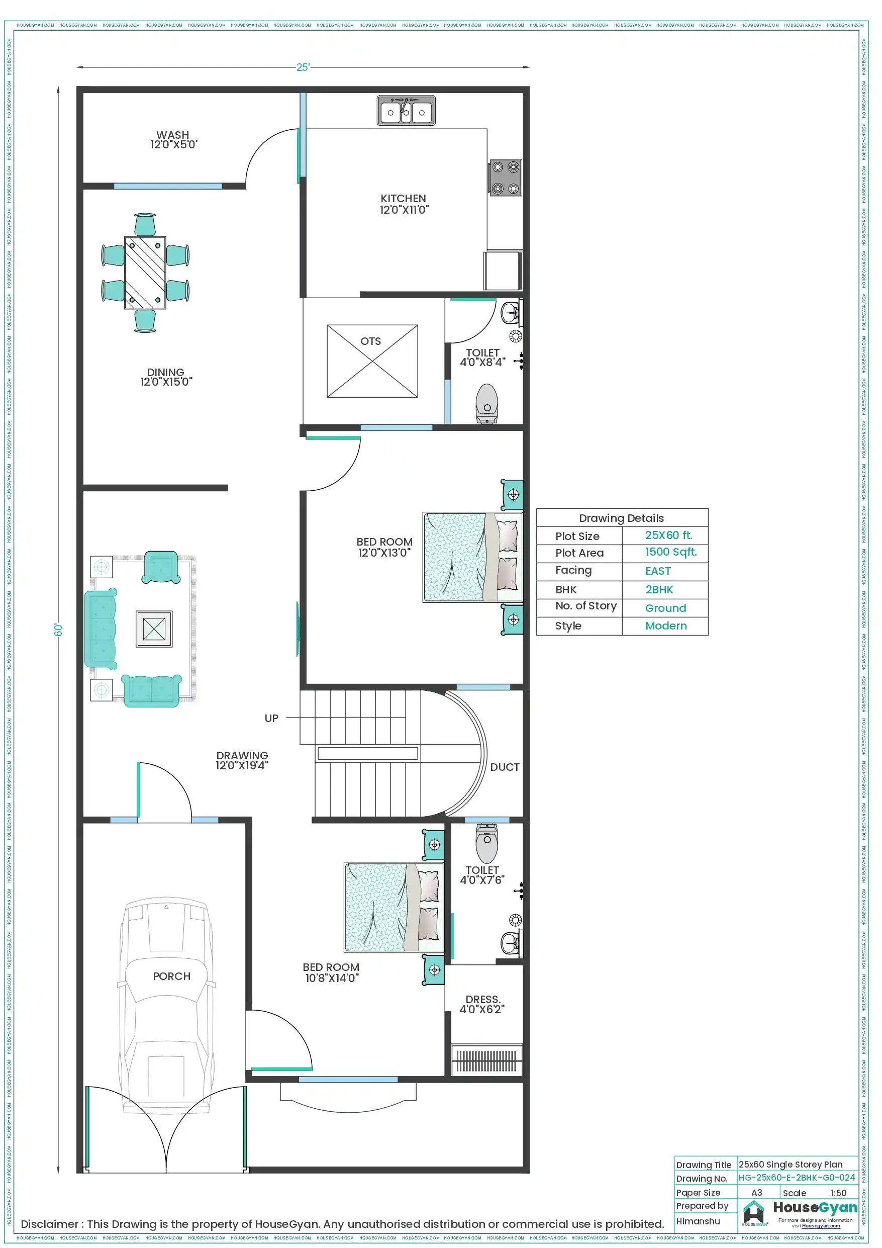 25x60 House Drawing Floor Plan Dream House Makerz Best House Designers