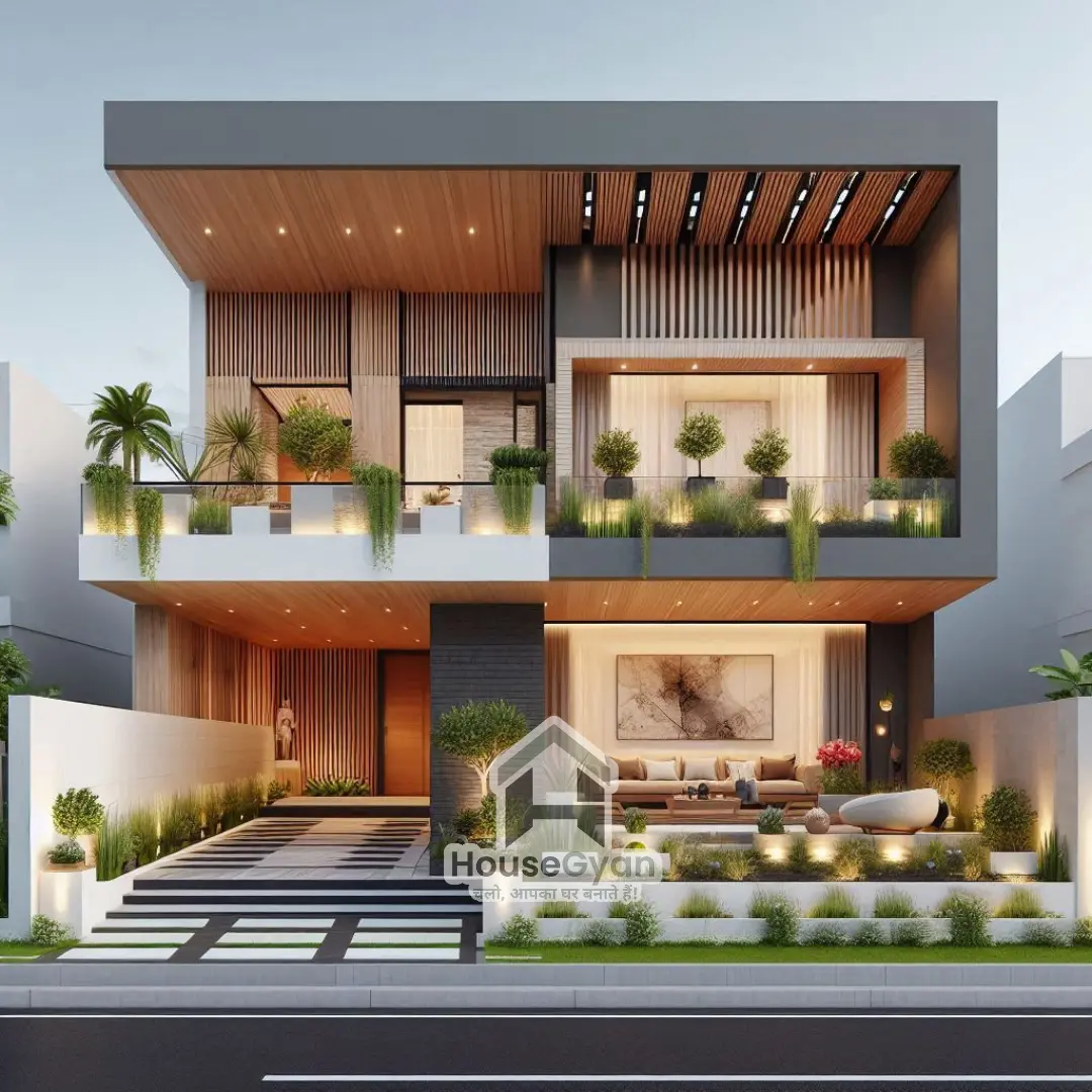 Normal House Elevation Designs for Ground+1 Structures