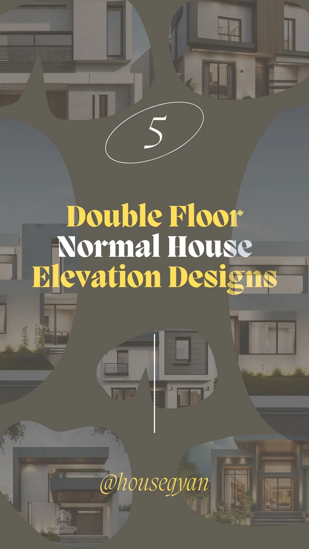 Top Double Floor Normal House Front Elevation Designs