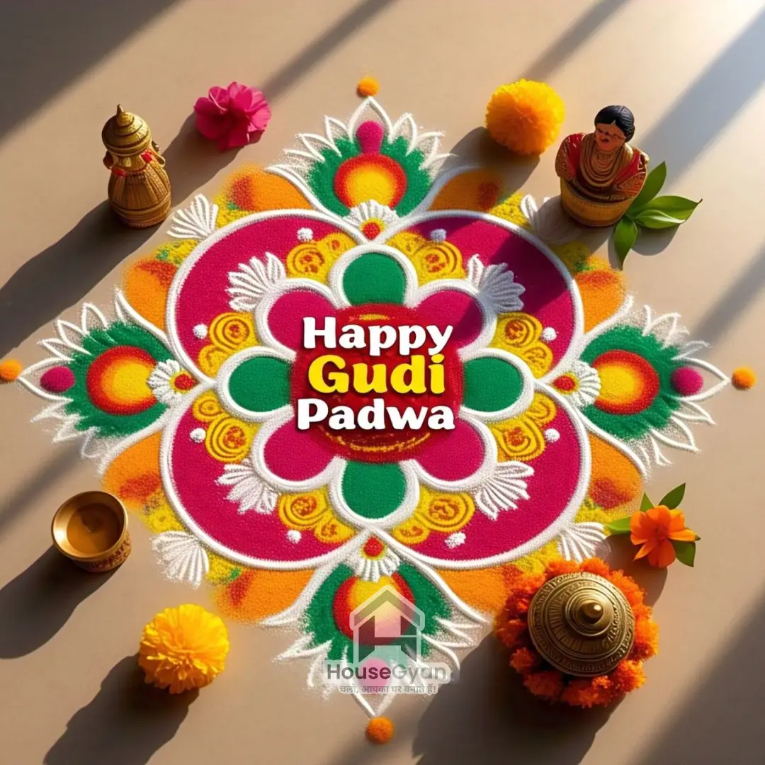 10 Latest Gudi Padwa Rangoli Designs 2025 - With Images