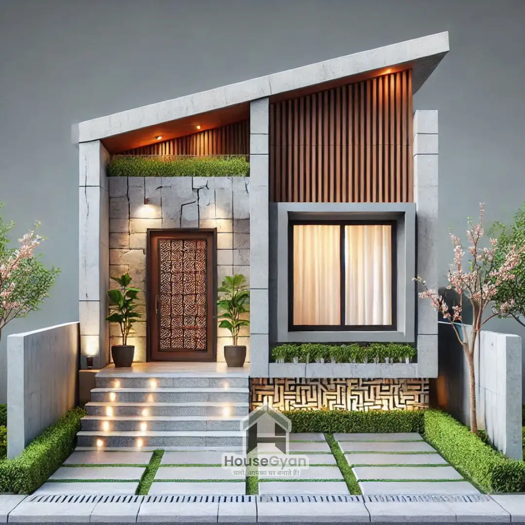 30X60 1800sqft Ground Floor 3D Front House Elevation Design