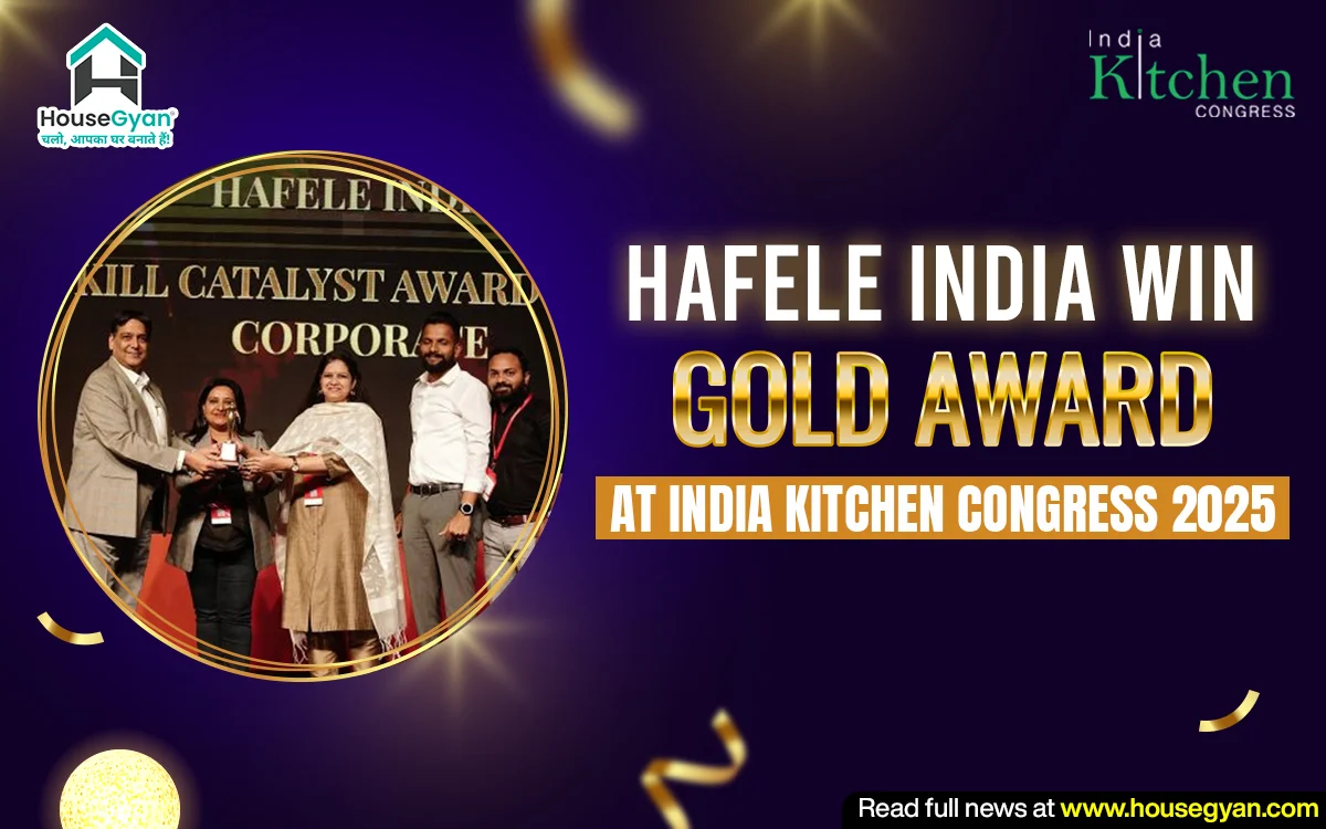 Hafele India Wins Gold Award at India Kitchen Congress 2025