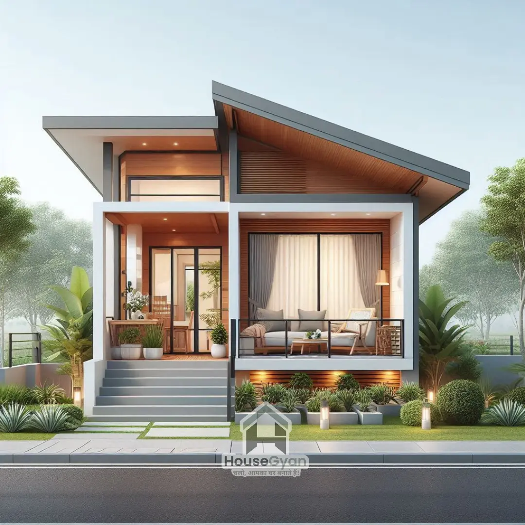 20x30 Ground Floor 3D Front House Elevation Design