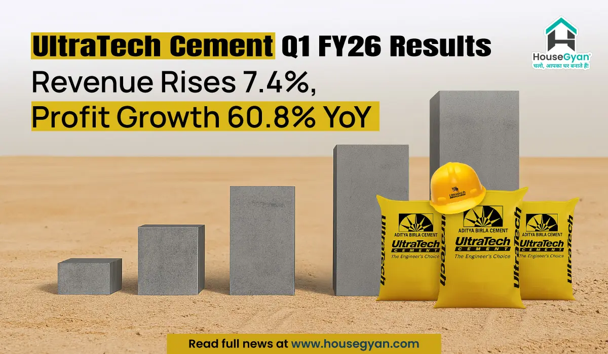 UltraTech Cement Q1 FY26 Results: Revenue Rises 7.4%, Profit Growth 60.8% YoY