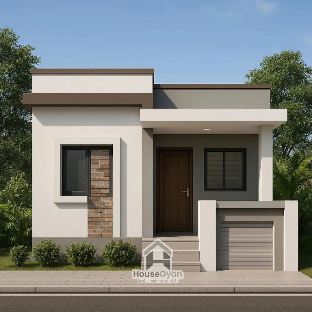 25X25 North Facing 1BHK Ground Floor House Elevation Design