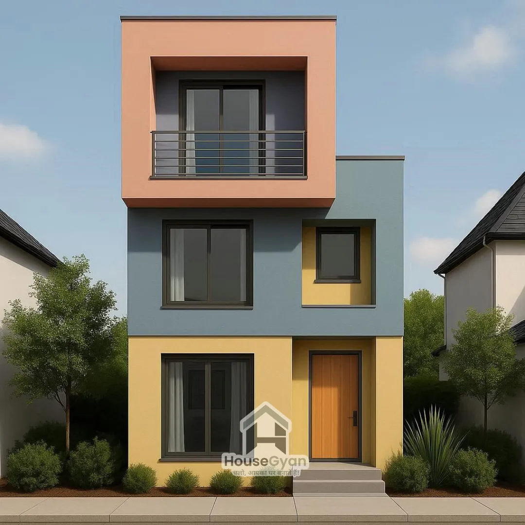 30x50 East Facing 3bhk Second Floor House Elevation Design