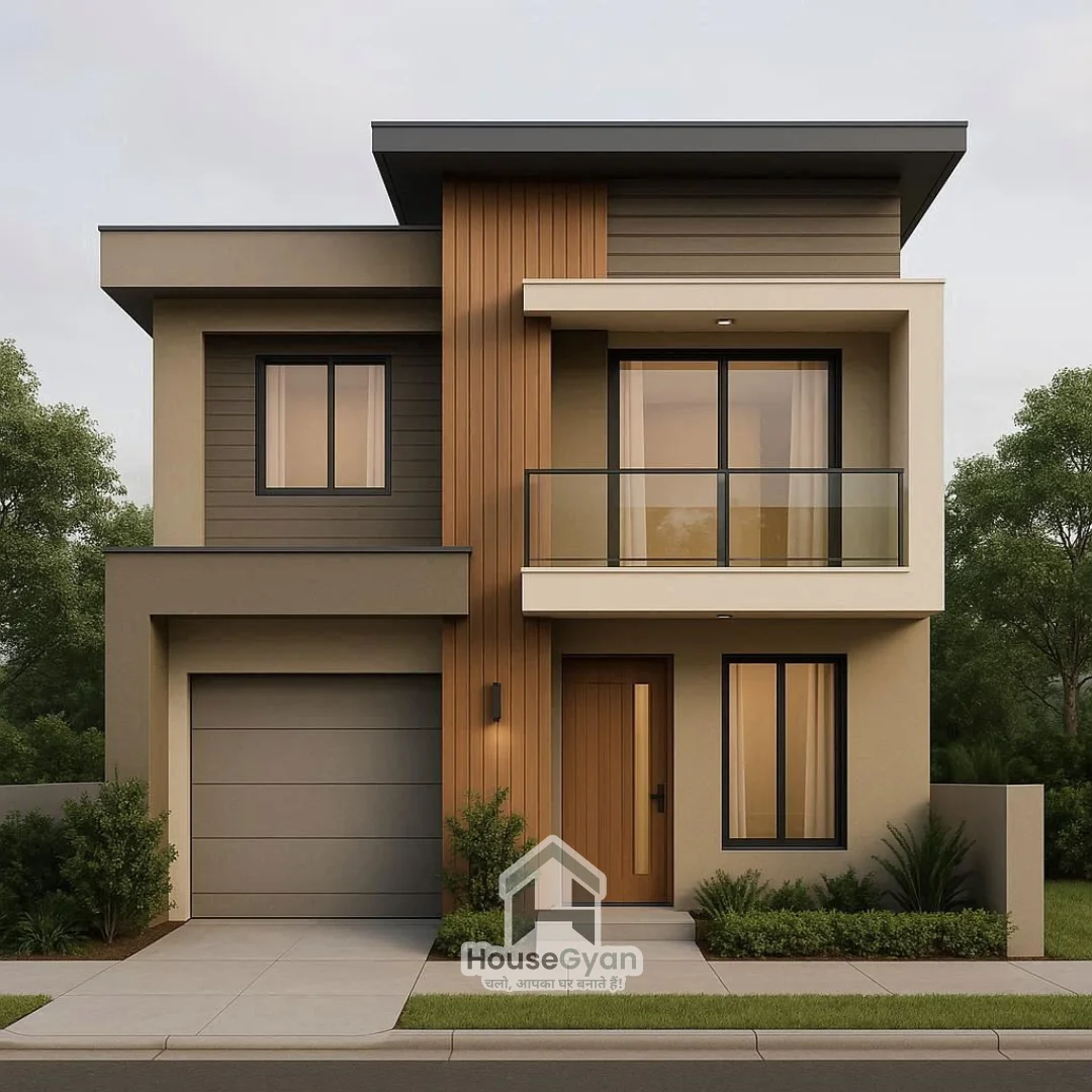 27X35 West Facing 2BHK First Floor House Elevation Design